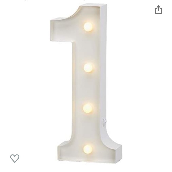 Accents | Led Light Up Number 1 | Poshmark